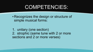 FORMS OF MUSIC- LNA - LOCAL MUSIC TYPES AND FORMS | PPT