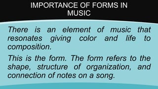 FORMS OF MUSIC- LNA - LOCAL MUSIC TYPES AND FORMS | PPT