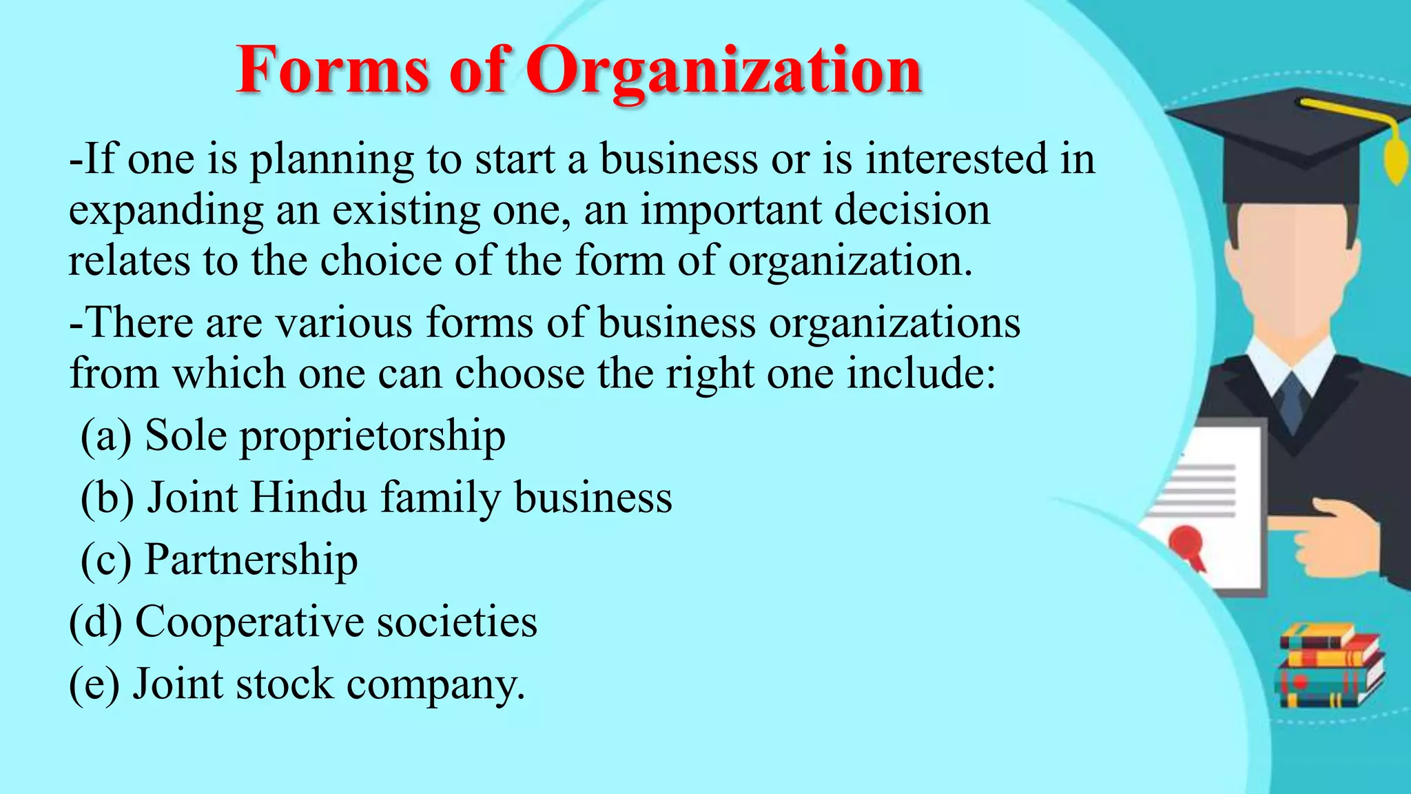 Forms of organizations | PPT
