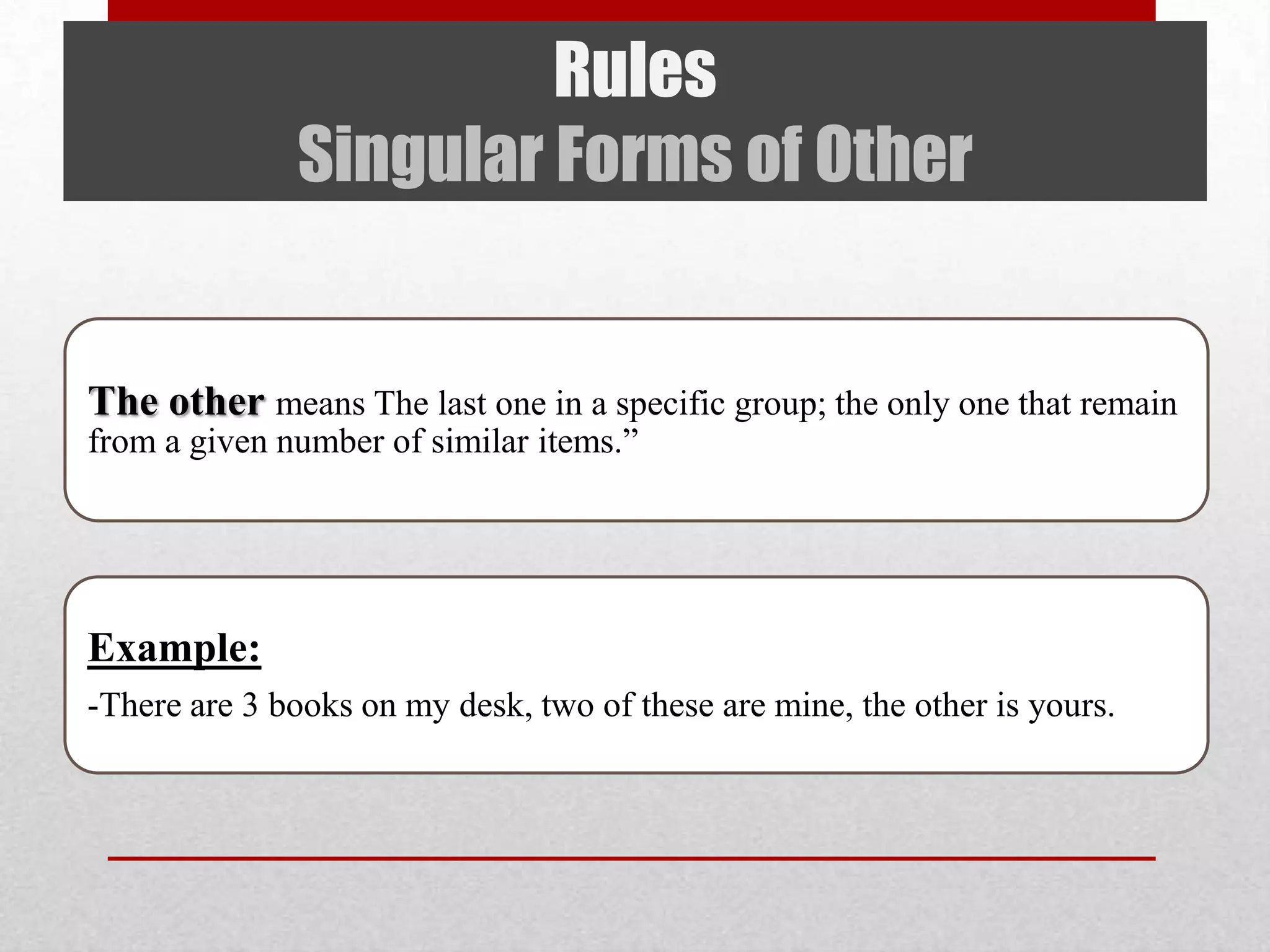 Forms of other | PPTX