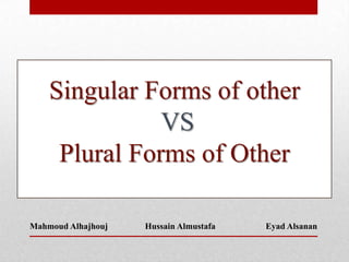 Forms of other | PPT
