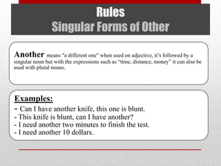 Forms of other | PPT