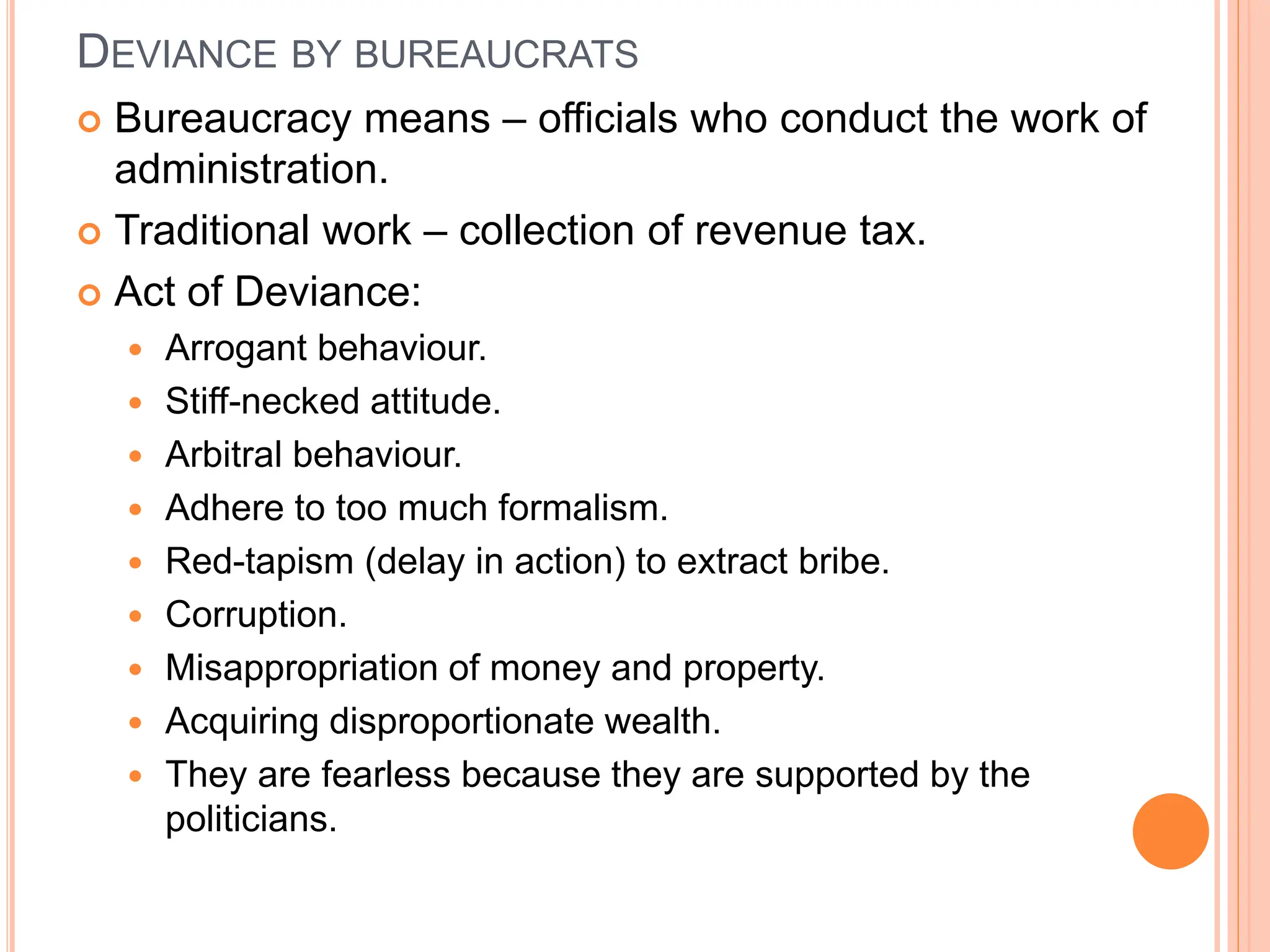 Forms of privileges classes deviance .pptx