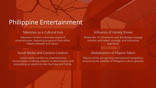 Forms of Philippine Popular Culture 2nd semester | PPTX