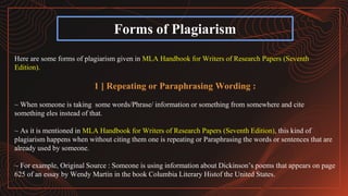Forms of Plagiarism .pptx