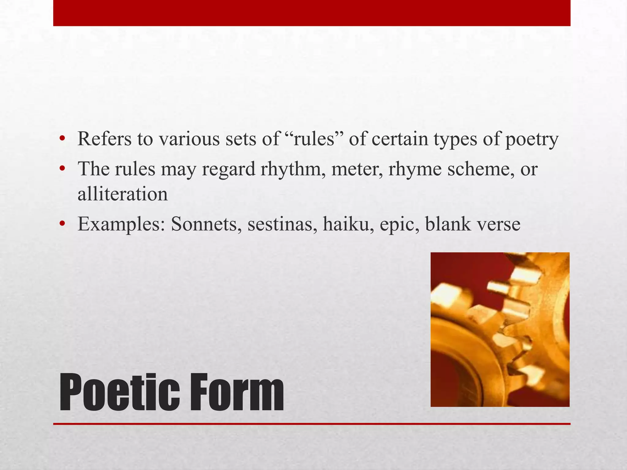 Forms of poetry | PPTX