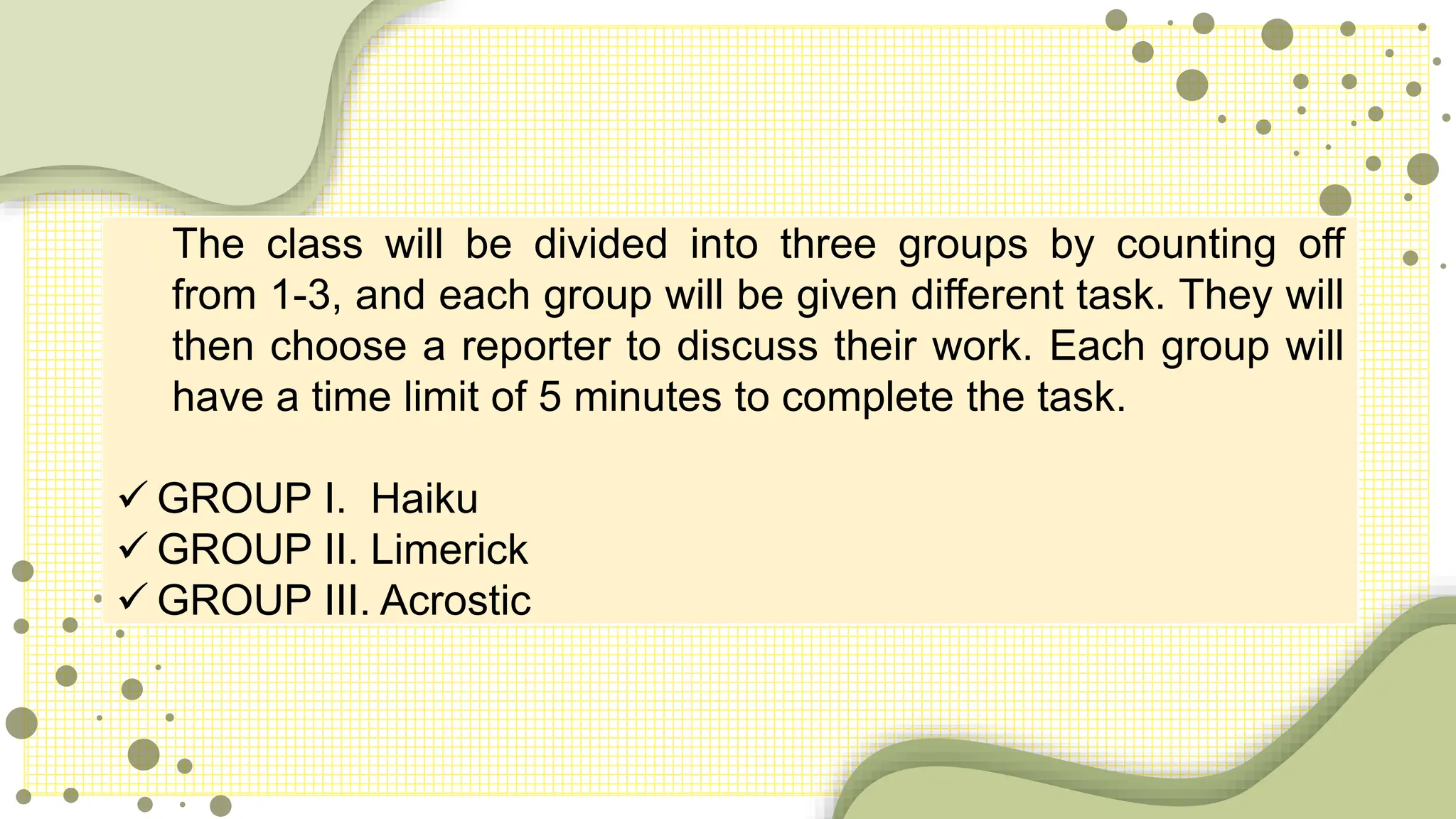 Forms of poetry in creative writing grade 12 | PPTX