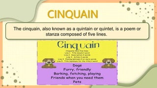 Forms of poetry in creative writing grade 12 | PPTX