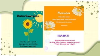 Forms of poetry in creative writing grade 12 | PPTX