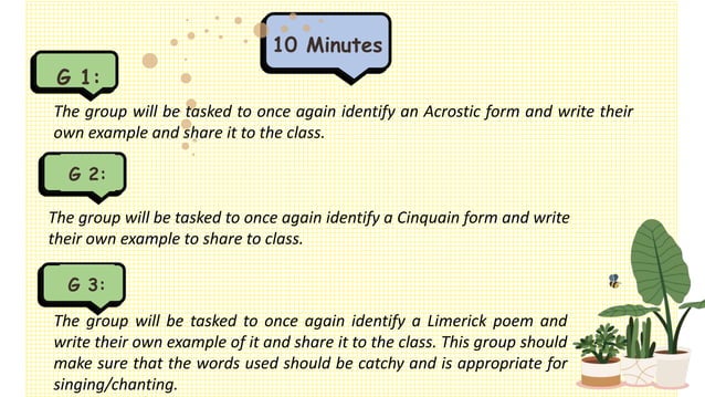 Forms of poetry in creative writing grade 12 | PPTX