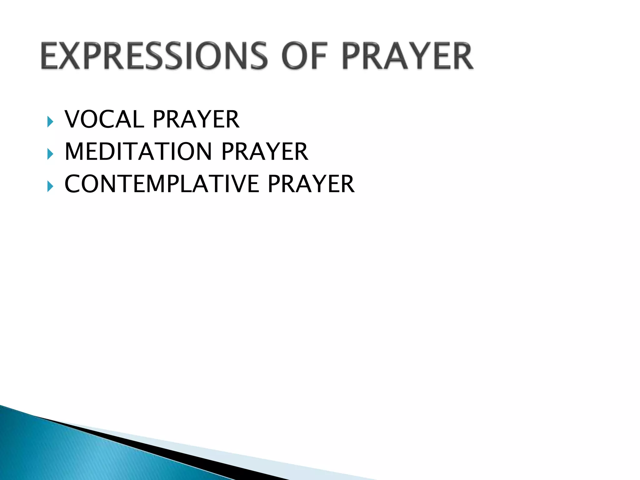 Forms of prayers ppt rel 9 | PPTX