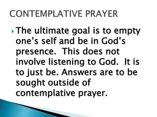 Forms of prayers ppt rel 9 | PPTX | Spirituality | Religion & Spirituality
