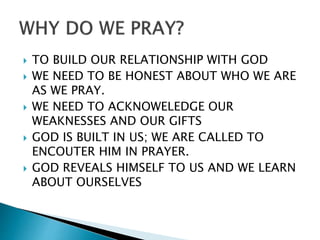 Forms of prayers ppt rel 9 | PPTX