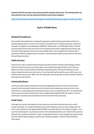Forms of radio news | PDF