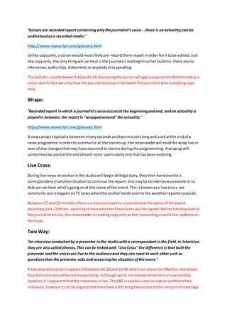Forms of radio news | DOCX