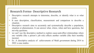 Research methodology & research designs & techniques | PPTX