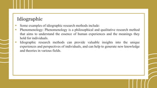 Research methodology & research designs & techniques | PPTX