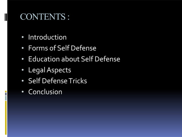 Forms of Self defence and self defence tips.pptx