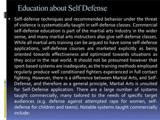 Forms of Self defence and self defence tips.pptx