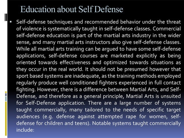 Forms of Self defence and self defence tips.pptx