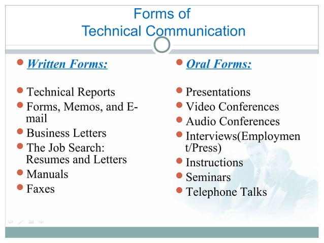 Forms of technical_communication | PPT