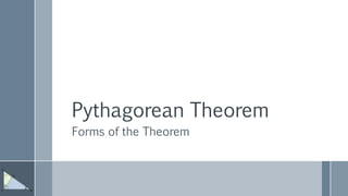 Forms of the Pythagorean theorem | PPTX | Physics | Science