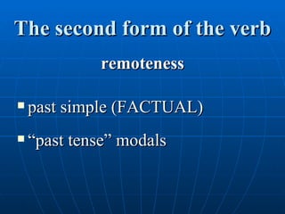 Forms of the verb | PPS