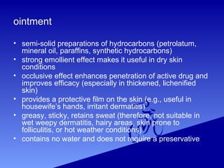 Forms of topical medicines | PPT