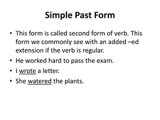 Grammar class 9th federal textbook board Islamabad FORMS OF VERB.pptx