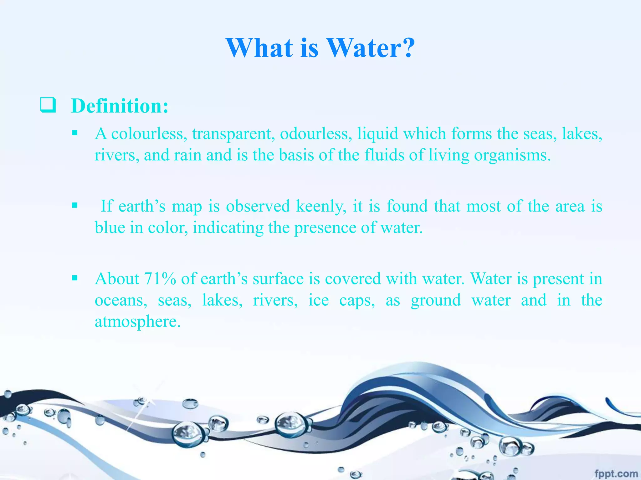 Forms of water | PPTX