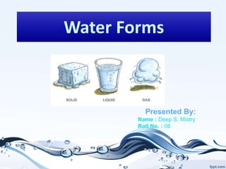 Forms of water | PPTX
