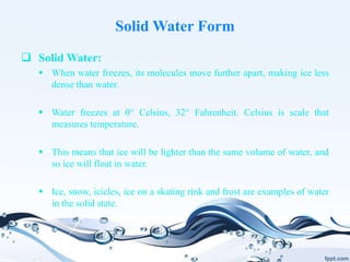 Forms of water | PPTX