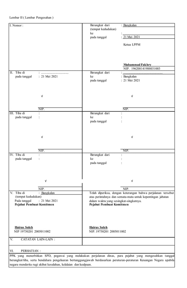 Form spd belakang kkn | DOCX