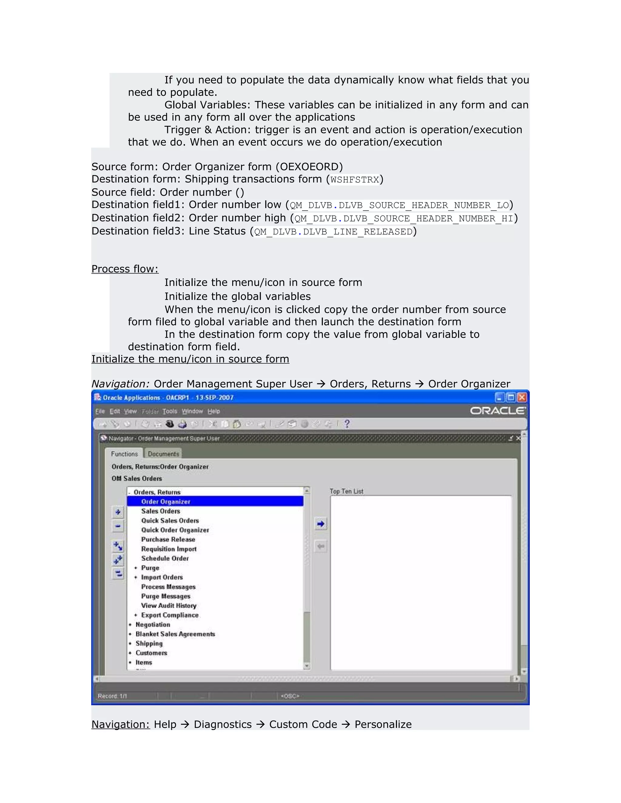 Forms personalization | DOC
