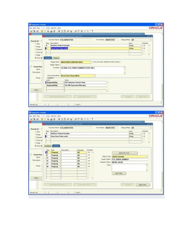 Forms personalization | DOC | Computing | Technology & Computing