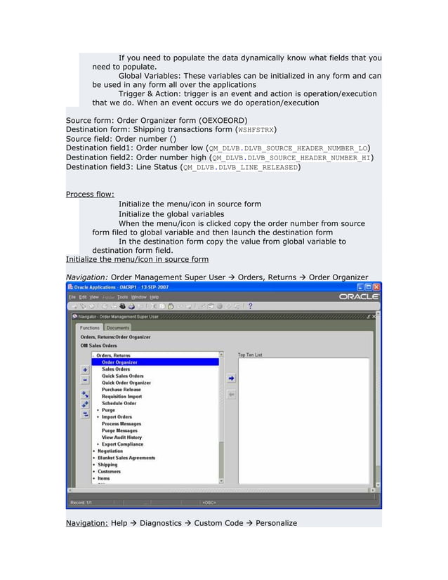 Forms personalization | DOC | Computing | Technology & Computing