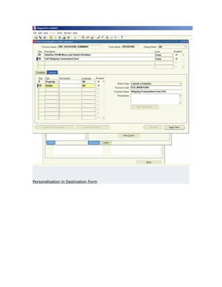 Forms personalization | DOC | Computing | Technology & Computing
