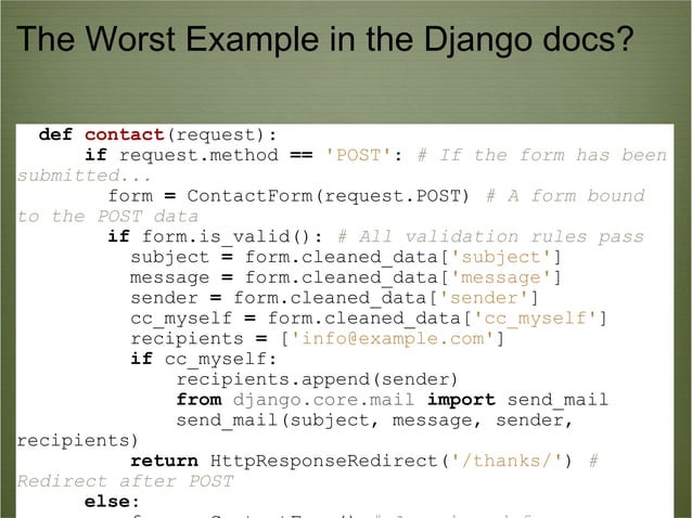 Django Forms: Best Practices, Tips, Tricks | PPT