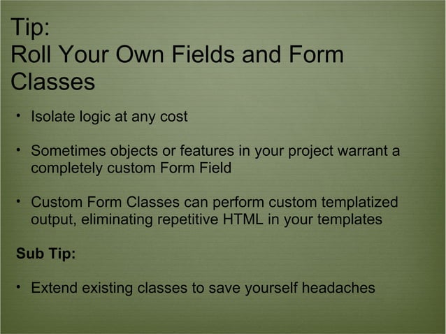 Django Forms: Best Practices, Tips, Tricks | PPT
