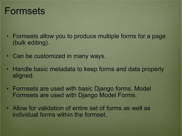 Django Forms: Best Practices, Tips, Tricks | PPT
