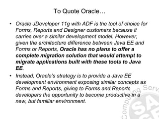 Oracle Forms to APEX conversion tool | PPTX