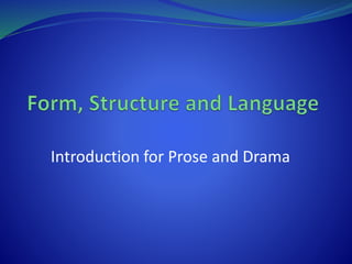 Form,structure and language | PPTX