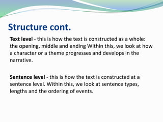 Form,structure and language | PPTX