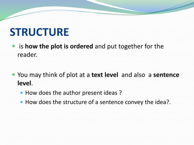 Form,structure and language summary introduction | PPT