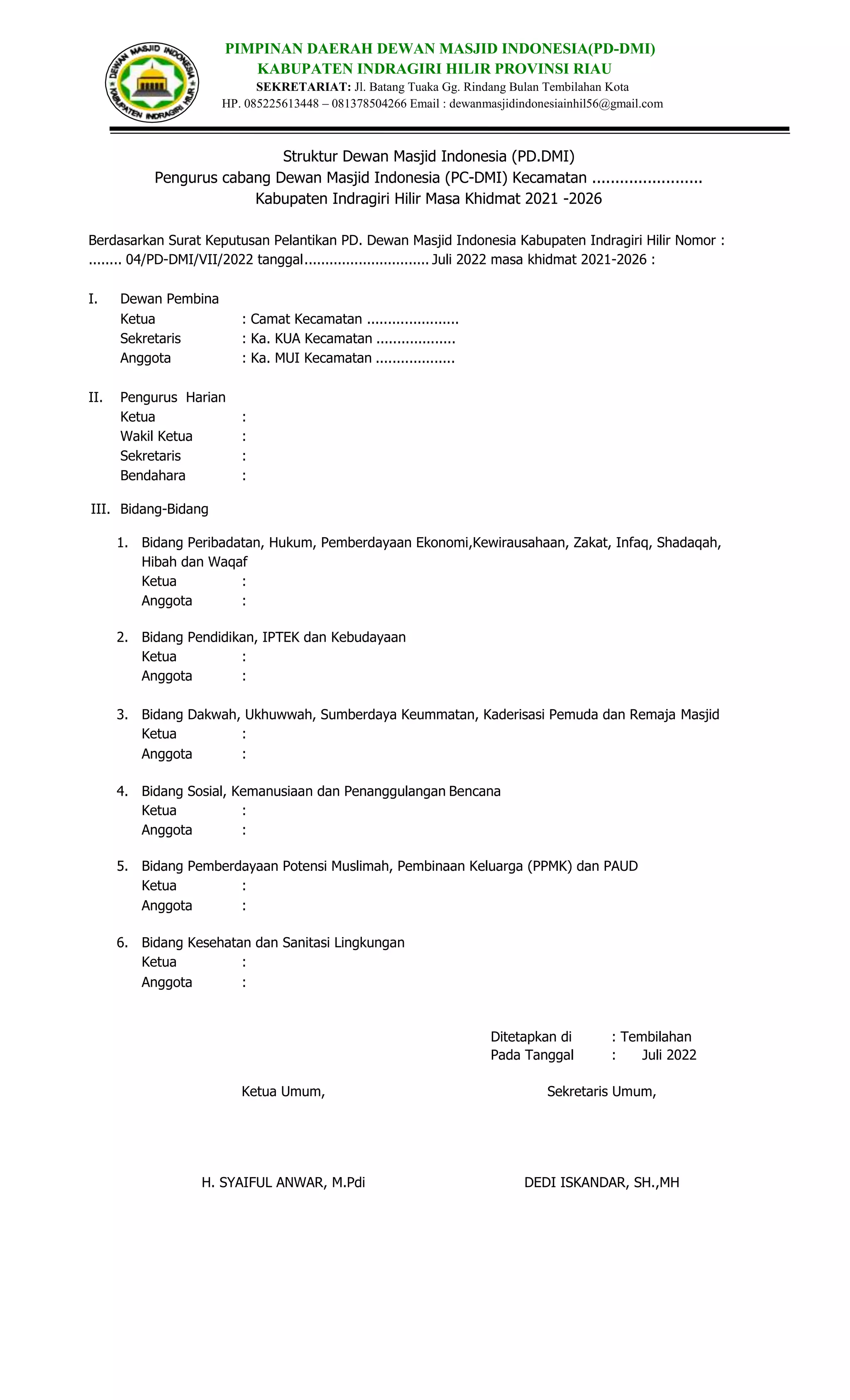 Form Struktur DMI Kec.docx