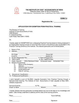 Form t3 revised | PDF