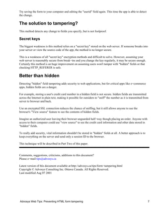 Form Tampering | PDF