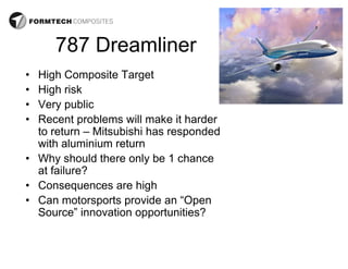 Formtech Composites Composite Material Substitution In Formula 1 ...
