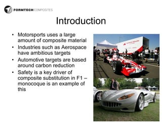 Formtech Composites Composite Material Substitution In Formula 1 ...