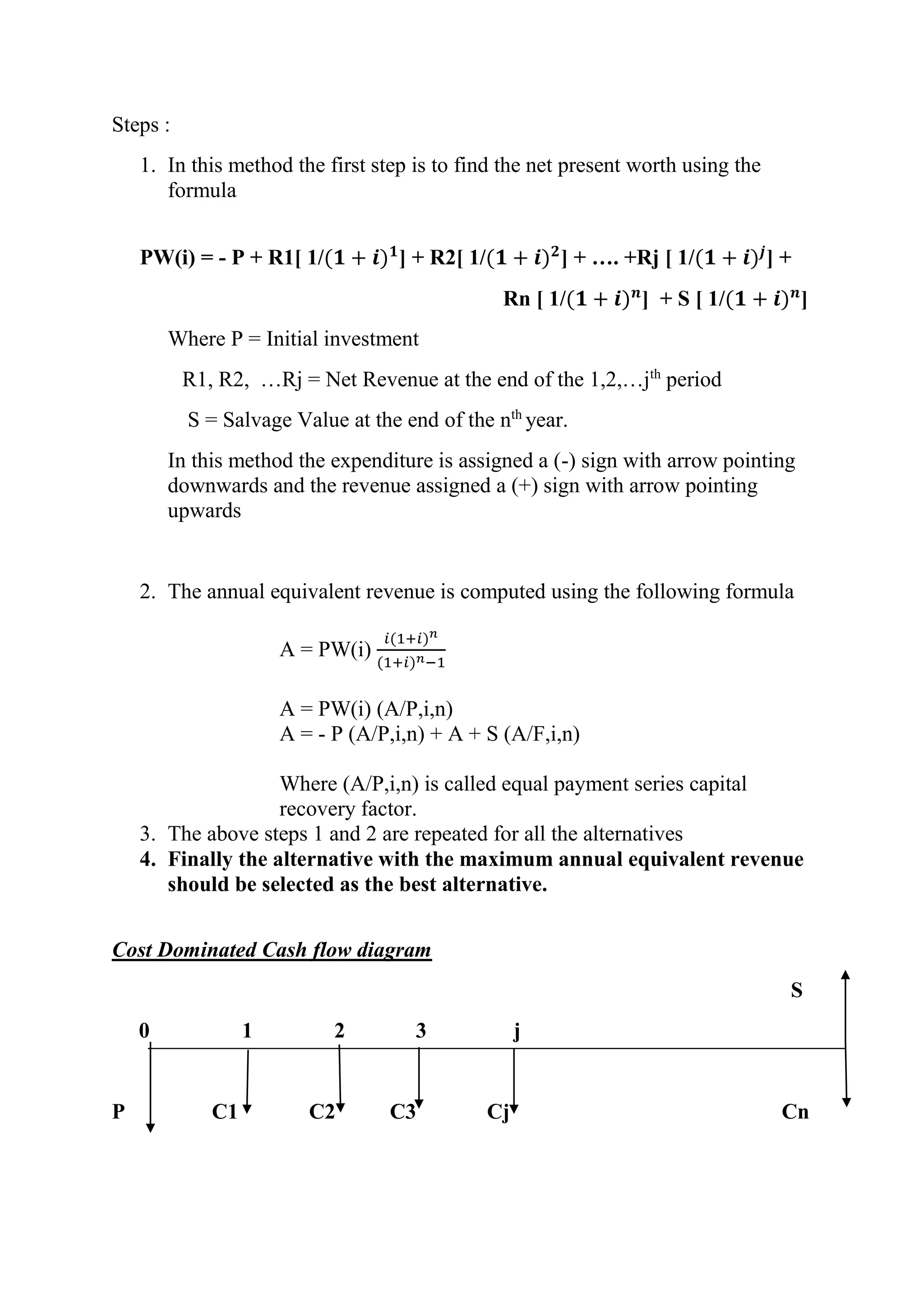 MG 6863 FORMULA SHEET ENGINEERING ECONOMICS | PDF